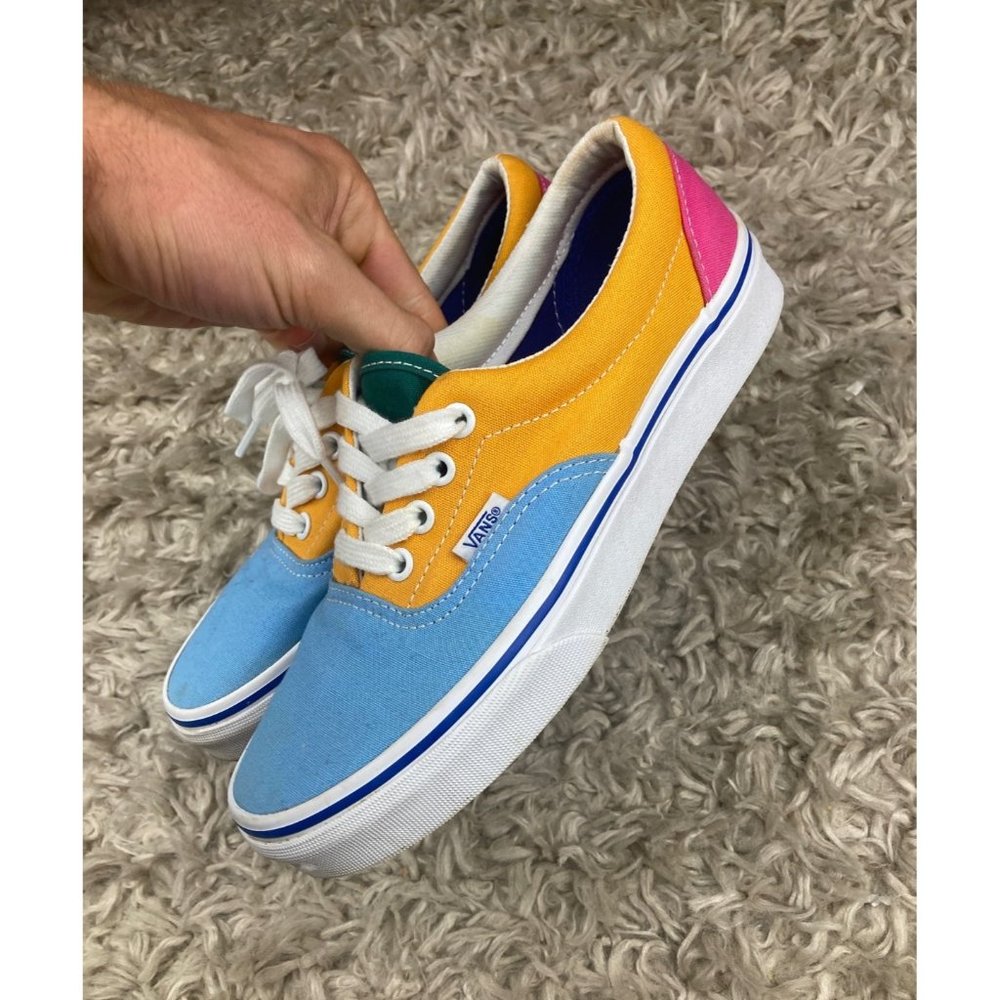 Vans Era Multi Bright Color Blocked Skate Shoes Low S… - Gem